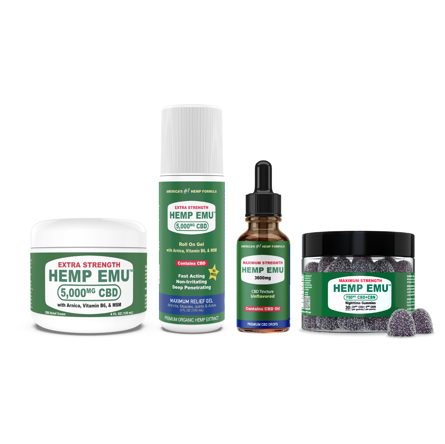 Maximum Strength CBD Bundle 5000mg – Hemp Emu™